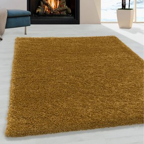 Ayyildiz, AKCE: 120x170 cm Kusový koberec Sydney Shaggy 3000 gold, žlutá, ložnice