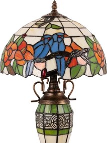 BRILAGI - Tiffany vitrážová stolní lampa JUNGLE 1xE27/60W/230V + 1xE14/40W