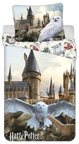 Bavlněné dětské povlečení na jednolůžko 140x200 cm Harry Potter "Hedwig" – Jerry Fabrics