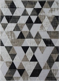 BE Koberec Lagos 1700 BEIGE - béžový šedý černý obdélníkový Rozměr: 80x150 cm