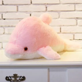 32 cm velký svítící plyšový delfín Barvy: Růžová
