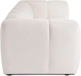 Krémová sametová pohovka 225 cm Cube - II. jakost – Bonami Selection