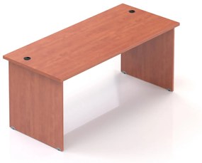 NABYTEK-DESIGNOVY.CZ - BKA16 19 - Kancelářský stůl Komfort, dřevěná podnož, 160x70x76 cm, ořech/šedá