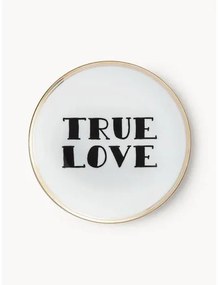 Porcelánový snídaňový talíř s nápisem True Love