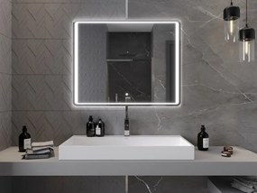 Mexen Zusa, LED koupelnové zrcadlo s podsvícením 100x80 cm, 6000K, ochrana proti zamlžování, 9808-100-080-611-00