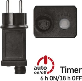 Propojovací vánoční řetěz se zdrojem EMOS Connecting D1AM01 ZY2279 startovní sada pro spojovací řetězy 10m multicolor