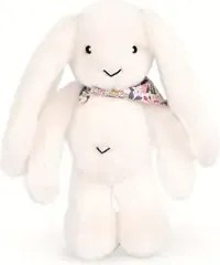 Doudou Plyšový králíček s šátkem 35 cm bílý / od 0 měsíců