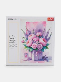 Sinsay - Puzzle s motivem kytice květin Trefl 200 pack - růžová