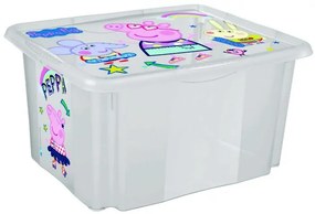 Keeeper Box na hračky Prasátko Peppa 30 l, transparentní