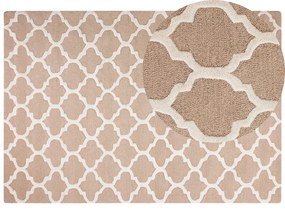 Béžový vlněný koberec 160x230 cm ERBAA Beliani