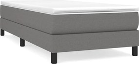 Rám postele s boxspringem tmavě šedá 90 x 190 cm textil 3120477