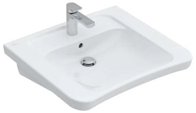 Villeroy & Boch ViCare - Umyvadlo 65x55 cm, s přepadem, otvor pro baterii, AntiBac, CeramicPlus, bílá 517867T2