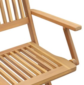 Skládací zahradní židle 2 ks 58 x 54,5 x 90 cm masivní akácie - Default Title