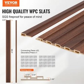 dřevěné lamelové akustické panely 8 ks 243,8 × 15,2 cm – tmavý teak