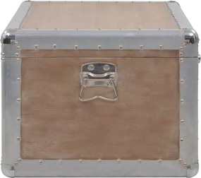Úložný box z masivního jedlového dřeva 91 x 52 x 40 cm hnědý 246124