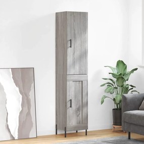 Skříň highboard šedá sonoma 34,5 x 34 x 180 cm kompozitní dřevo