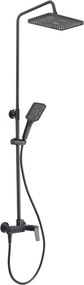 Aqualine Flery - Sprchový set s baterií, gun metal FY690GM