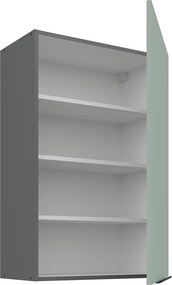 ARIA sa | horní skříňka 60 G-90 1F policová | 60 cm | VYSOKÁ | ANTI FINGERPRINT povrch | antracit/aquamarine