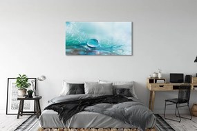 akrylový obraz Kapky makro abstrakci 125x50 cm