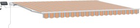 Stahovací markýza Vícebarevný 450 × 350 cm Látka a hliník 3331106