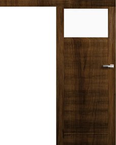 posuvné interiérové dveře na stěnu vasco doors TEO model 2 Průchozí rozměr: 70 x 197 cm, Orientace dveří: Levé dveře, Dekor: Dub riviera