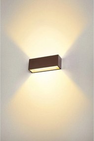 LA 1005157 SITRA L WL UP/DOWN venkovní LED nástěnné přisazené svítidlo rezavé CCT switch 3000/4000 K - BIG WHITE (SLV)