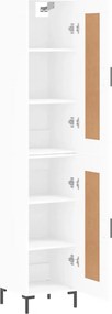 Skříň highboard bílá 34,5 x 34 x 180 cm kompozitní dřevo 3200449