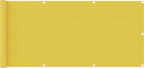 vidaXL Balkonová zástěna 75 x 400 cm HDPE [42316] Barva: Žlutá