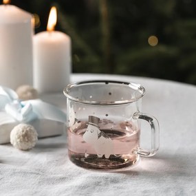 Skleněný hrnek Moomin Let it snow 0,35l