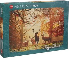 HEYE Puzzle Kouzelné lesy: Jeleni / 1000 dílků / 70 × 50 cm