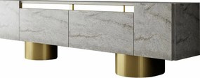 Televizní stolek Bohem Travertine and Gold