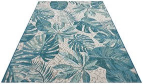 Hanse Home Collection koberce Kusový koberec Flair 105618 Tropical Leaves Turqouise – na ven i na doma - 120x180 cm