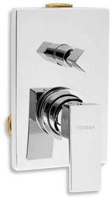 Novaservis Titania Cube Baterie vanová sprchová podomítková s přep., chrom 98850R,0