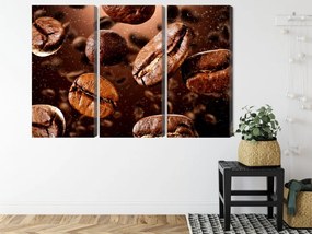 Vícedílný obraz Hnědá Kávová Zrna Nedostatek Nedostatek Přírodní plátno 180x120