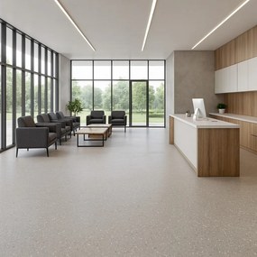 Beaulieu International Group, PVC podlaha - lino Master X Premium 3821, na míru, šíře 2m,4m, šedá, bez podkladu, chodba / předsíň