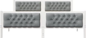 Rám postele Světle šedá 180 x 200 cm Masivní borové dřevo 3394277