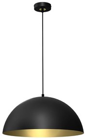 Závěsné svítidlo Beta, 1x zlaté/černé kovové stínítko, (fi 45cm), b