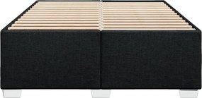 Rám postele bez matrace černý 140 x 190 cm textil 3284473
