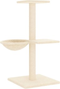 Škrabadlo pro kočky se sisalovými sloupky krémové 72 cm 171768