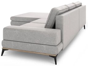 Světle šedá rozkládací rohová pohovka Windsor &amp; Co Sofas Planet, levý roh