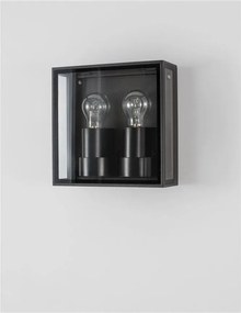 NV 9197702 Venkovní nástěnné svítidlo SORREN antracitový hliník a čiré sklo E27 2x12W 220-240V bez žárovky IP65 - NOVA LUCE