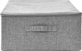 Úložný box textil 70 x 40 x 18 cm šedý 332905