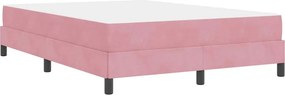 Postel s boxspringem s matrací Růžová 160 x 210 cm textil 3398754