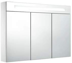 vidaXL LED koupelnová skříňka se zrcadlem 88 x 13 x 62 cm