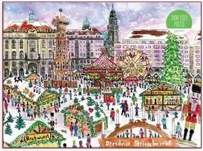 Galison Puzzle Vánoční trh / 1000 dílků / od 8 let