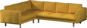 Potah na pohovku IKEA Norsborg rohová 5-místná barva žlutá látka pletený vzor, vzorované