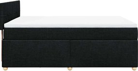 Box spring postel s matrací černá 140 x 190 cm textil 3286677