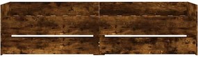 Rám postele se zásuvkami kouřový dub 100 x 200 cm 3207340
