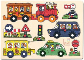 BINO DŘEVO Puzzle doprava * DŘEVĚNÉ HRAČKY * ol88060