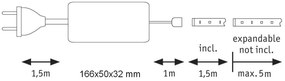 Paulmann 70672 -LED/18W IP44 Stmívatelný koupelnový pásek MAXLED 1,5m 2700K 230V